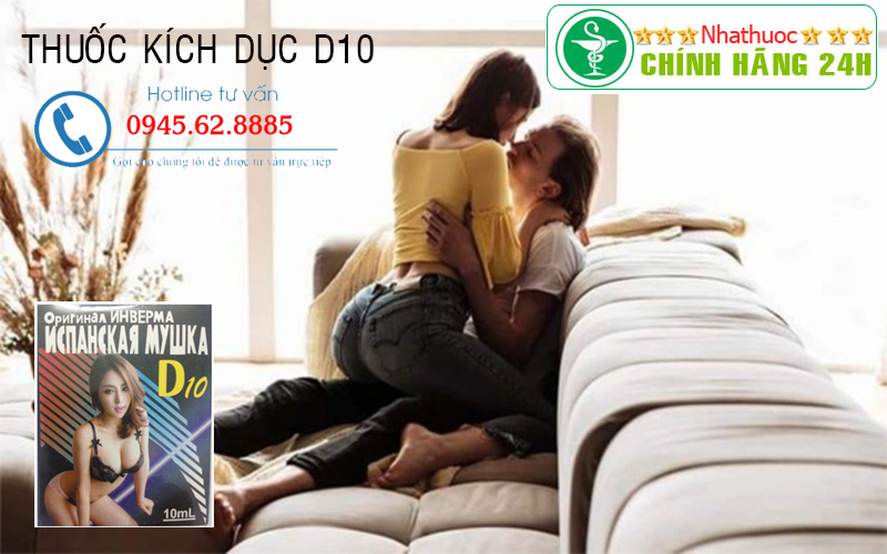Nước kích dục D10 dung tích 10ml xuất xứ Nga